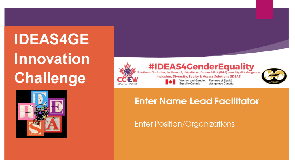 Innovation Challenge - IDEAS Solution-Building